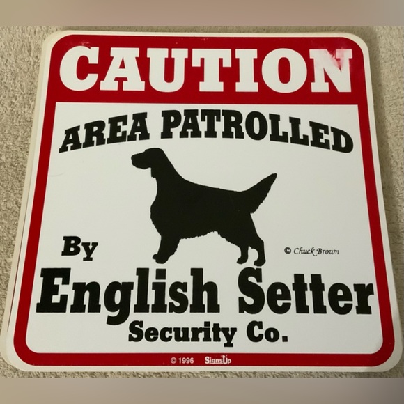 Chuck Brown | Wall Decor | Vintage Caution Area Patrolled By English ...